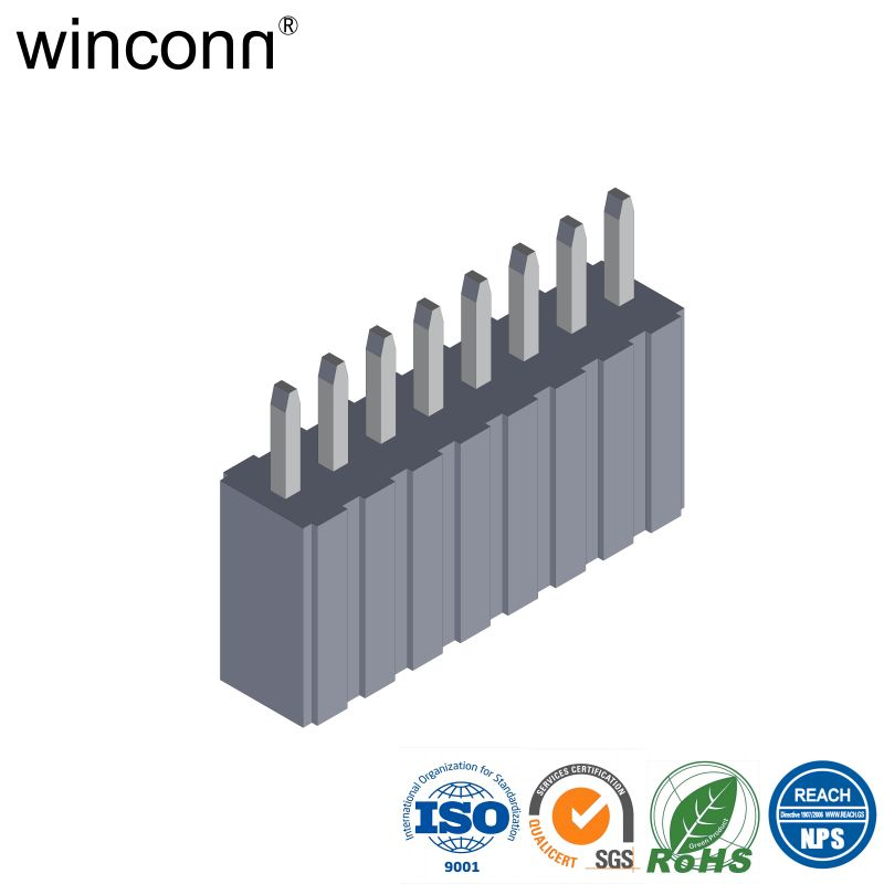 FEMALE HEADER 1.27mm SINGLE ROW STRAIGHT DIP TYPE H=4.6mm from China ...