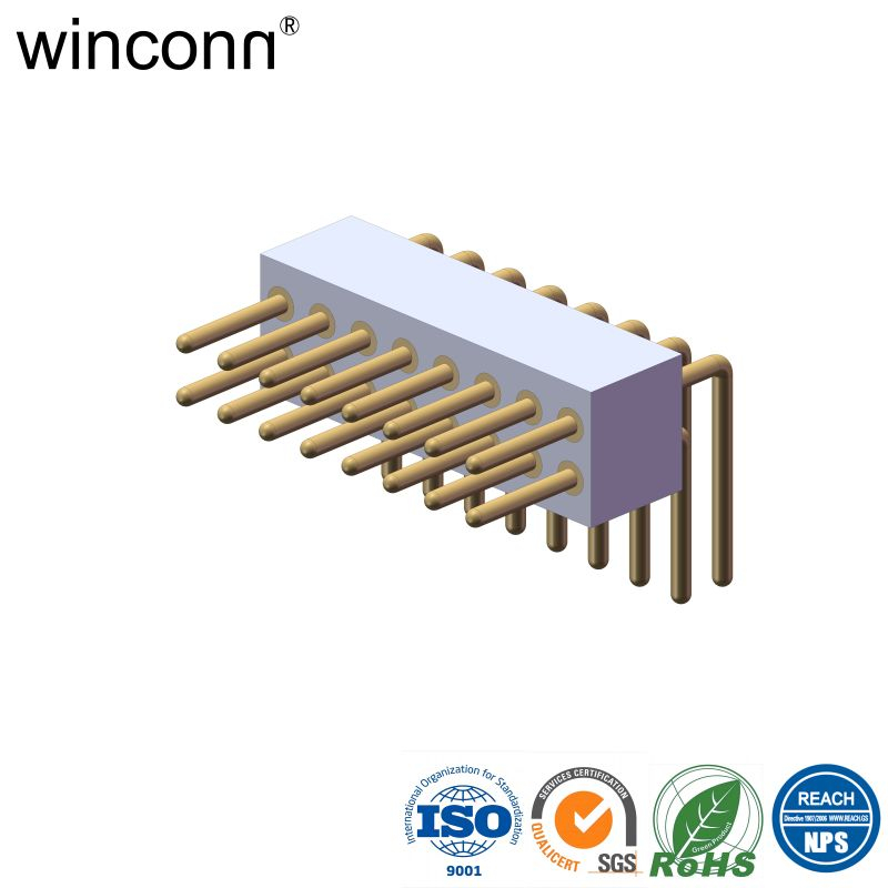 40 Pin Dip Ic Socket 1 27mm Double Row Right Angle Dip Round Female