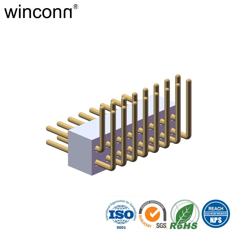 40 Pin Dip Ic Socket 1 27mm Double Row Right Angle Dip Round Female