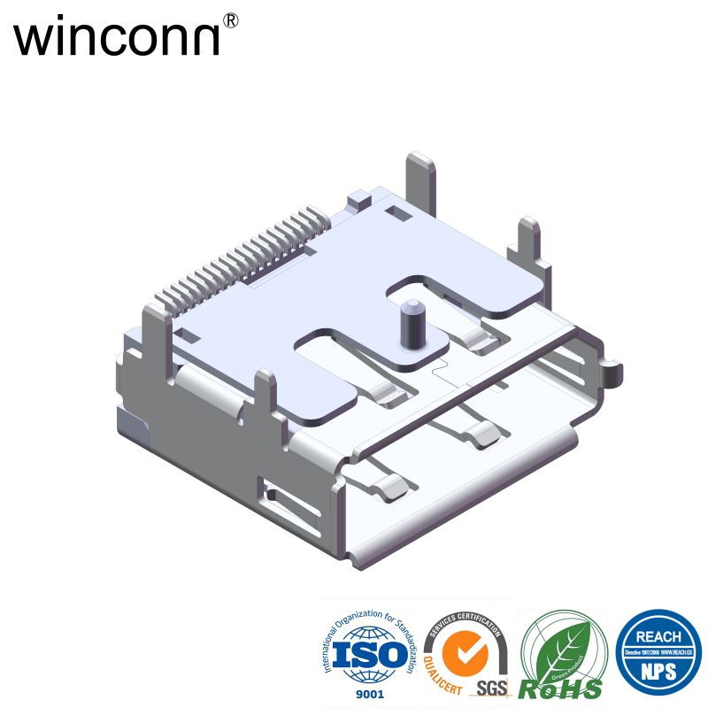 Right Angle SMT Medical Displayport connector from China manufacturer ...