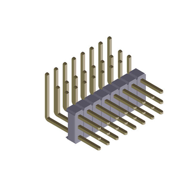 Triple row Solder Lug Pin Header connector from China manufacturer ...