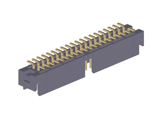 horizontal surface mount RIbbon Cable Connectors Box Header terminal ...